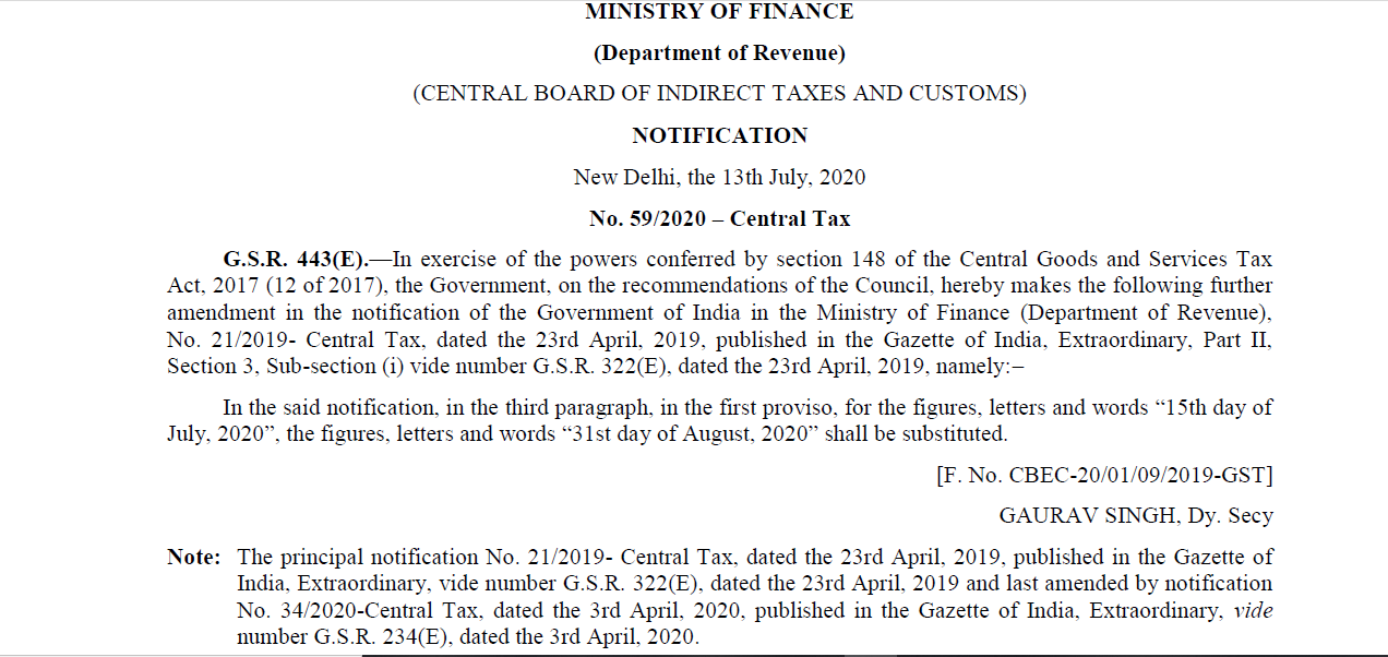 GSTR- 4 due date extended from 15th July 2020 to 31st August 2020 – CA Cult GSTR- 4 due date extended from 15th July 2020 to 31st August 2020 – CA Cult